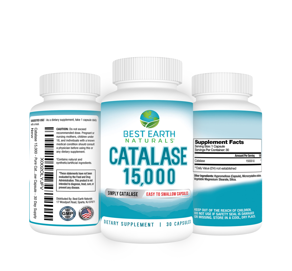 Catalase 15,000 - 30 Day Supply – Best Earth Naturals Vitamins ...