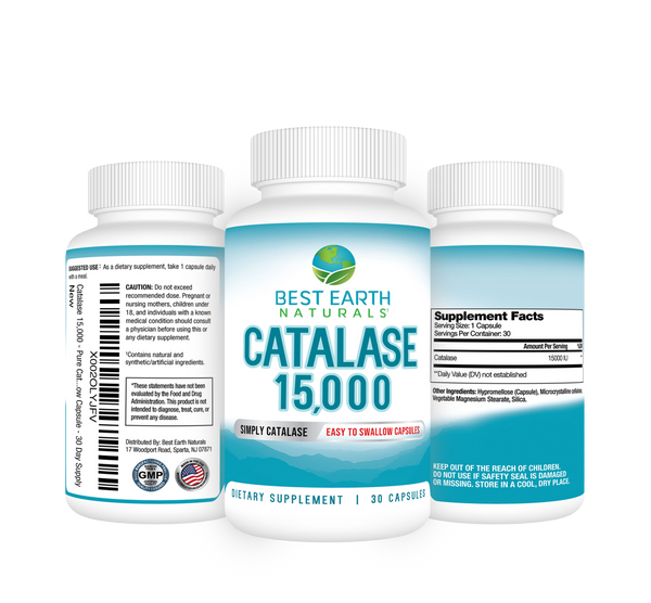 Catalase 15,000 - 30 Day Supply – Best Earth Naturals Vitamins ...